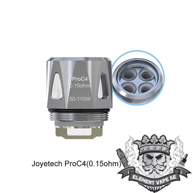 Joyetech ProC4 DL Head 0.15ohm for ProCore Aries – Vape Jeddah