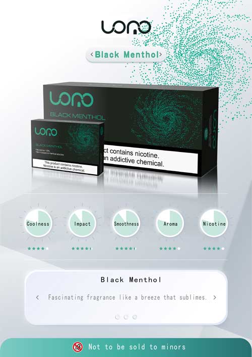 LONO Black Menthol - Heets - Vape Jeddah - Illuma - Heets