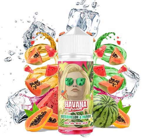 Watermelon Papaya Ice - Havana Dream 120ml – Vape Jeddah – Havana Ejuice